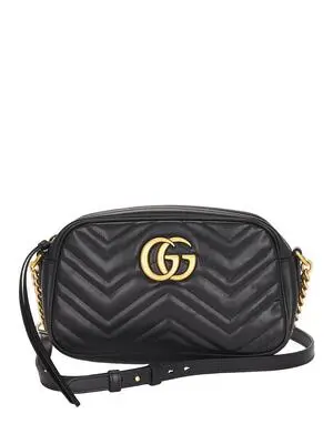 Gucci Gg Marmont Shoulder Bag - Black