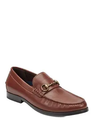 Rockport Classic Leather Loafers With Bit Detail - Dark Brown