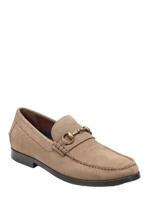 Rockport Classic Leather Loafers With Bit Detail - Taupe