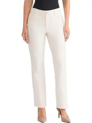 Jones New York Lexington Straight Leg Pants - Jones White
