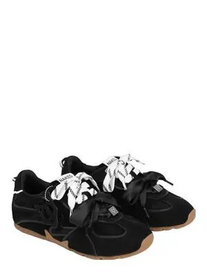 NAKED WOLFE Adored Suede Sneakers - Black