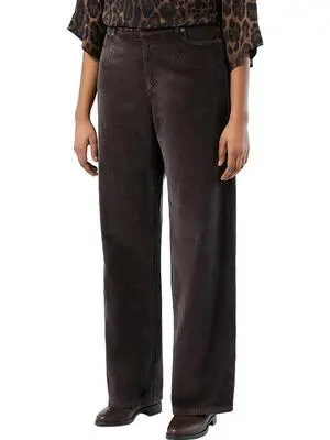 Marina Rinaldi Sport 2a Uscita Medea Corduroy Pants - Chocolate
