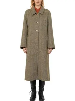 Max Mara Weekend Signature Ugola Wool Blend Coat - Green