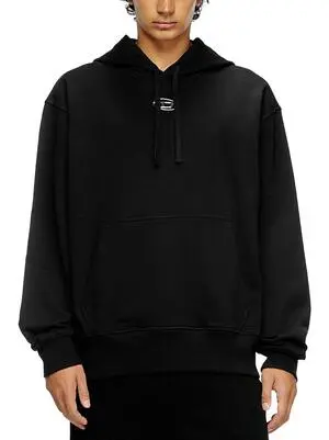 DIESEL® S-macs-hood-od Cotton Hooded Sweatshirt - Deep/black