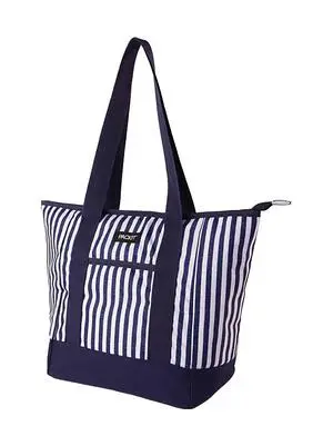 PACKIT Freezable 12 Can Cooler Tote Seaside Stripe
