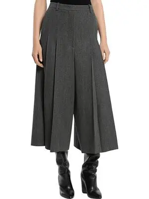 Michael Kors Pleated Culottes - Black/pearl