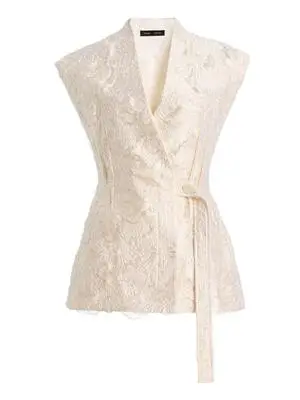 Proenza Schouler Cindle Jacquard Vest - Off-white