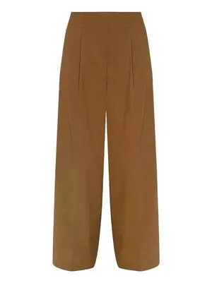 Lacoste Pleated Trousers - Brown