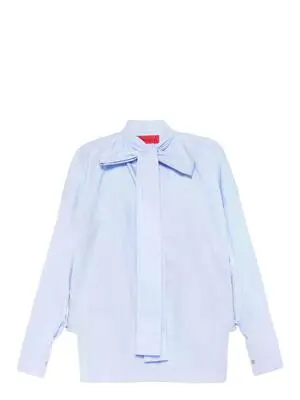 THELATEST Cecilia Bow-detail Shirt - Blue