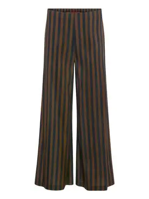 SIMONMILLER Toni Striped Poplin Trousers - Brown