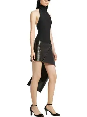 COURREGES Halter-neck Jersey Bodysuit - Black