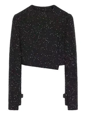 COURREGES Courrèges Tweed Cropped Jacket