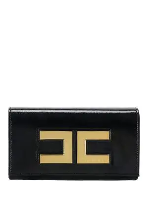 Elisabetta Franchi Logo-plaque Chain-strap Mini Bag - Black