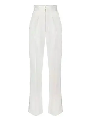Elisabetta Franchi Pleated Palazzo Pants - Neutrals