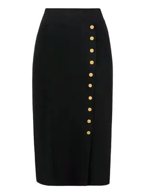 ELISABETTA FRANCHI Button Detailed Midi Skirt