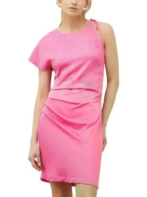 Day Birger Et Mikkelsen Tie-detailed Draped Mini Dress - Pink