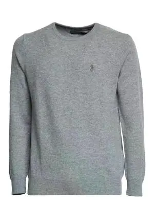 Polo Ralph Lauren Embroidered-logo Sweater - Grey