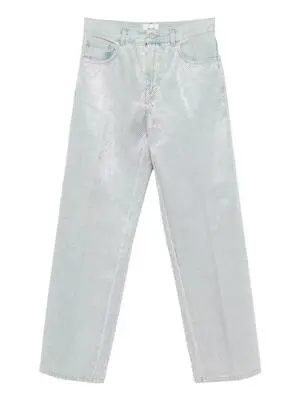HAIKURE Sequin-embellished Straight-leg Trousers - L0904 Light Blue