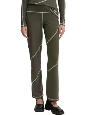 RÉSUMÉ Contrast Stitching Trousers - Green