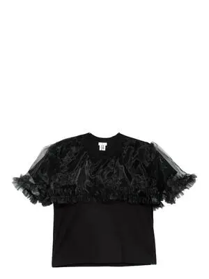 Noir Kei Ninomiya Ruffled Top - Black