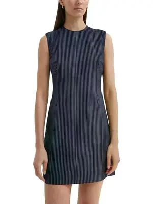 Day Birger Et Mikkelsen Pinstripe Sleeveless Dress - Blue