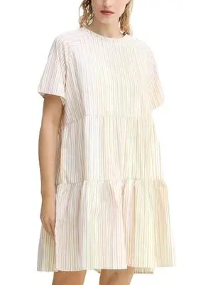 Day Birger Et Mikkelsen Striped Tiered Dress - White