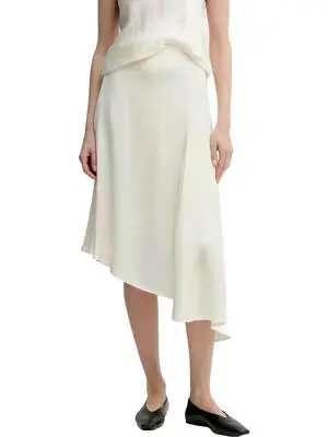 Day Birger Et Mikkelsen Asymmetric Hem Midi Skirt - White