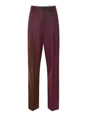 Elisabetta Franchi Double Darts Flap Trousers - Red