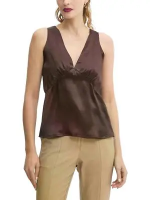Day Birger Et Mikkelsen V-neck Sleeveless Top - Brown