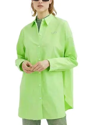 RÉSUMÉ Buttoned Long-sleeved Top - Green