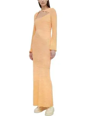 RÉSUMÉ Cut-out Long-sleeve Dress - Orange