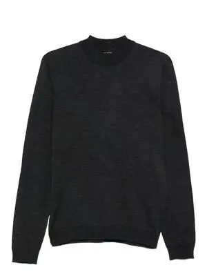 ROBERTO COLLINA Crew-neck Merino Wool Blend Sweater - Grey