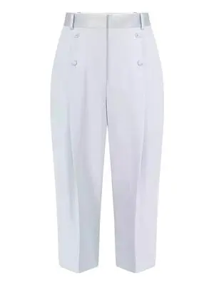 Elisabetta Franchi Button Waistband Trousers - Blue