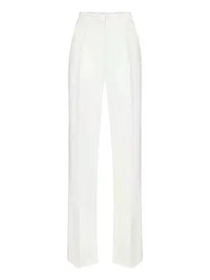 Elisabetta Franchi Tuxedo-detail Trousers - White
