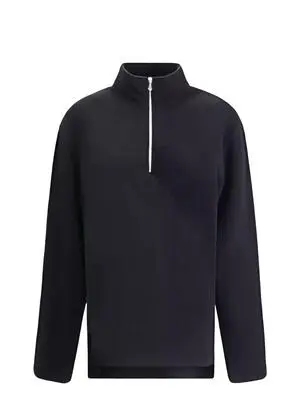 RIER Half-zip Pile Athletic Jacket - Black