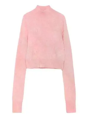 Sportmax Cashmere Funnel Neck Sweatshirt - Pink