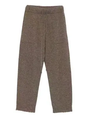 UMA WANG Cashmere Straight-leg Trousers - Brown