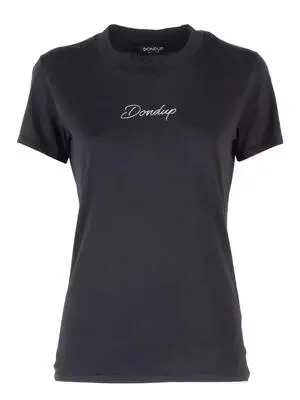 DONDUP Embroidered-logo Crew-neck T-shirt - Blue
