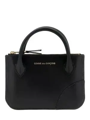 Comme Des Garçons Handles Line Logo Mini Bag - Black
