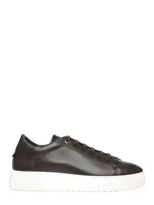 GIULIANO GALIANO Leather Sneakers - Brown
