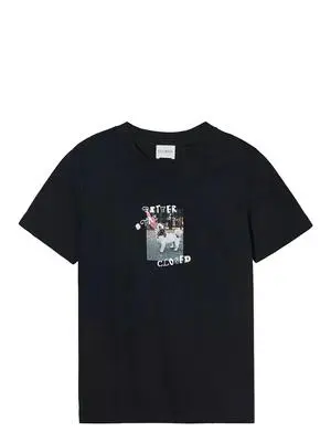 Closed Dog-print Graphic Tee - Black
