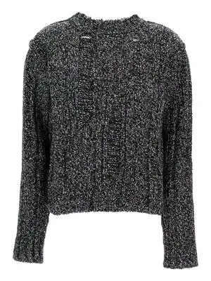 DURAZZI MILANO Cable-Knit Distressed Sweater