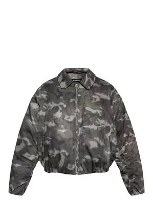 MISBHV Camouflage-print Bomber Jacket - Grey