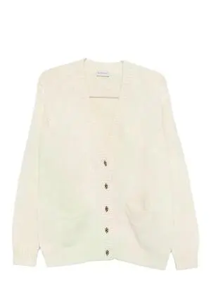 Moncler V-neck Cardigan - Neutrals