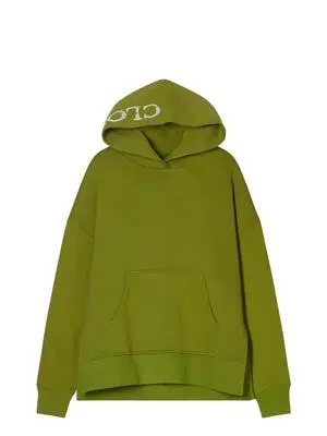 Closed Logo-embroidered Cotton Hoodie - Green