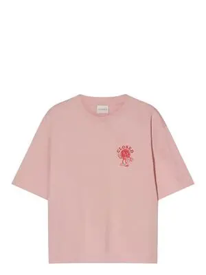 Closed Graphic-print Cotton T-shirt - Pink