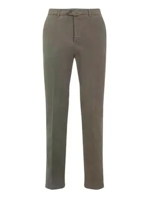 Kiton Button Trousers - Brown