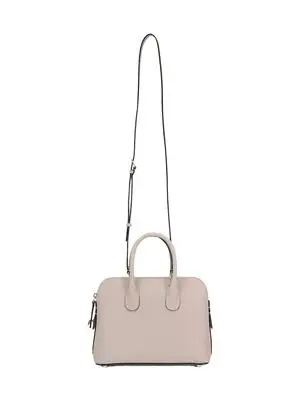 VALEXTRA Leather Tote Bag - Neutrals