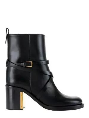 Elisabetta Franchi Buckle-detail Boots - Black