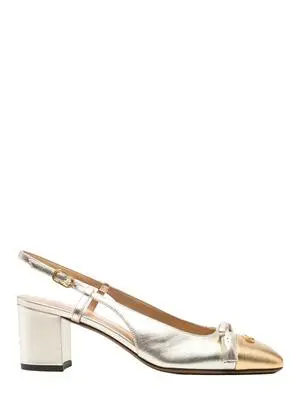 Valentino Garavani 60mm Vlogo Heeled Pumps - Gold